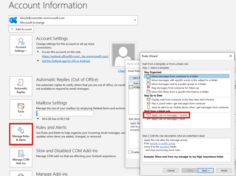 Auto-Forward Your Classic Outlook Emails - CosmoLex Support
