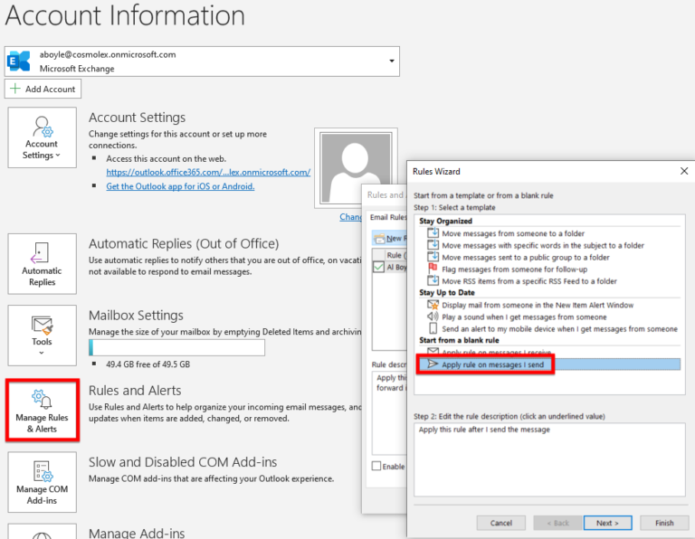 Auto-Forward Your Classic Outlook Emails - CosmoLex Support
