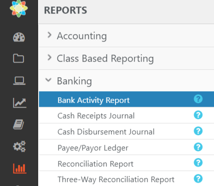 Bank Activity Report - CosmoLex Support