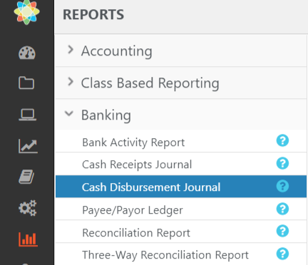 Cash Disbursement Journal Report - CosmoLex Support