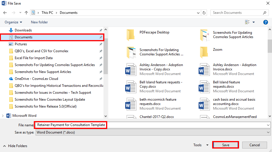 Set Up and Use Document Assembly – CosmoLex Support