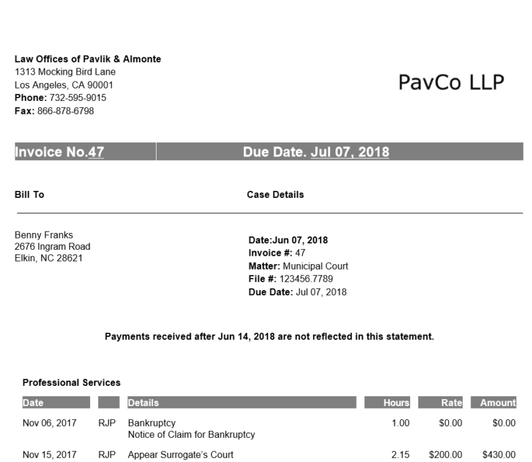 Color Invoice Templates with Logos - CosmoLex Support