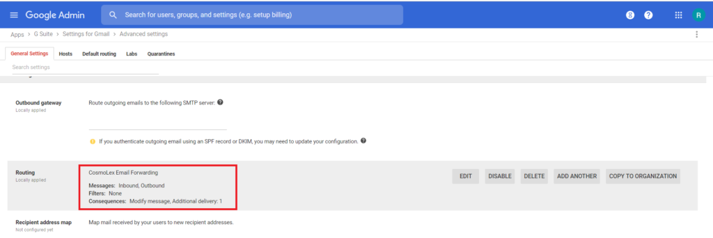 Configure Your Email Integration with GSuite - CosmoLex Support