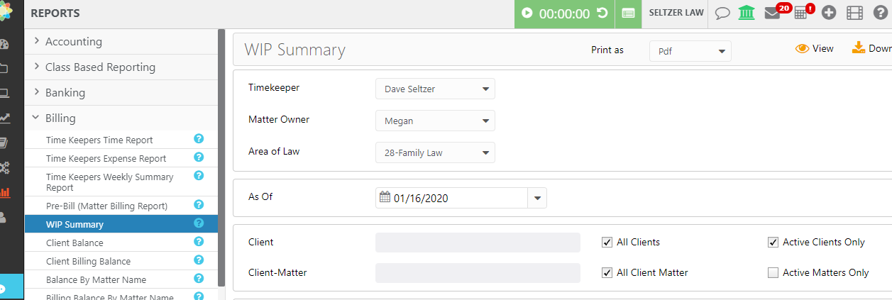 Work in Progress (WIP) Summary Report – CosmoLex Support