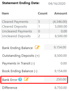 Manage Bank Errors - CosmoLex Support
