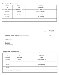 Check Style Formats - CosmoLex Support