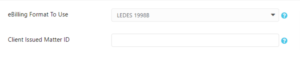 Configuring LEDES 1998B eBilling format - CosmoLex Support