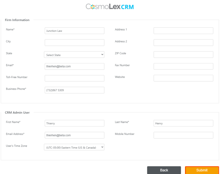Adding CRM to Your Account - CosmoLex Support