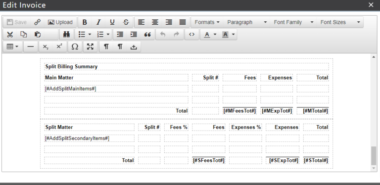 Manage Split Billing - CosmoLex Support